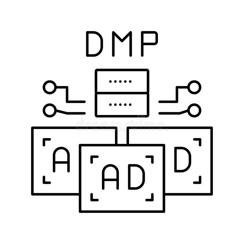Data Management Platform Line Icon Vector Illustration Stock Vector ...