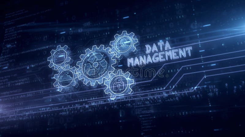 Data Management Symbol Hologram Stock Illustration - Illustration of ...