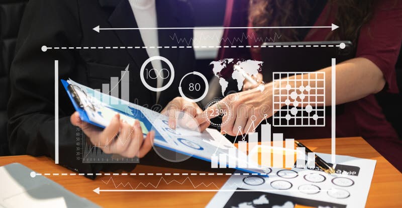 Data Management System with Business Analytics Concept. Business Team ...