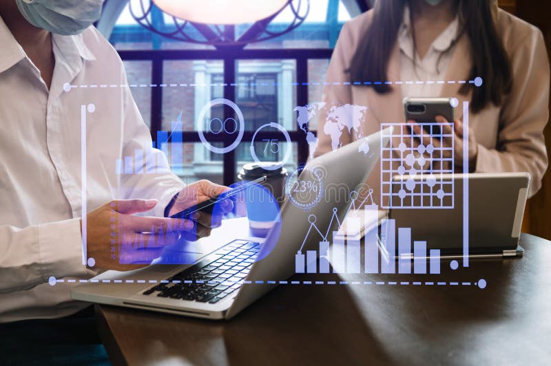 Data Management System with Business Analytics Concept. Business Team ...