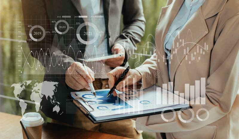 Data Management System with Business Analytics Concept. Business Team ...