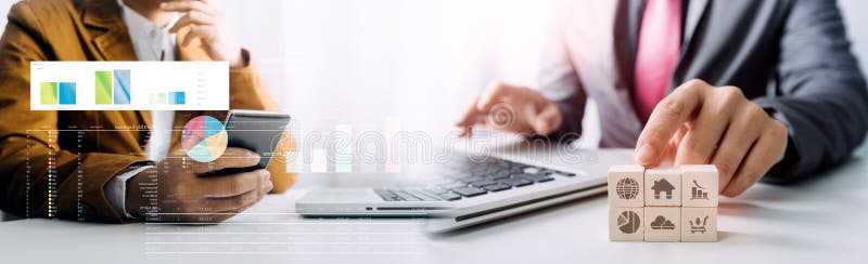 Data Management System with Business Analytics Concept. Business Team ...