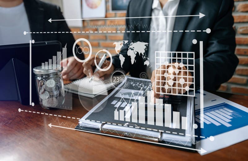 Data Management System with Business Analytics Concept. Business Team ...