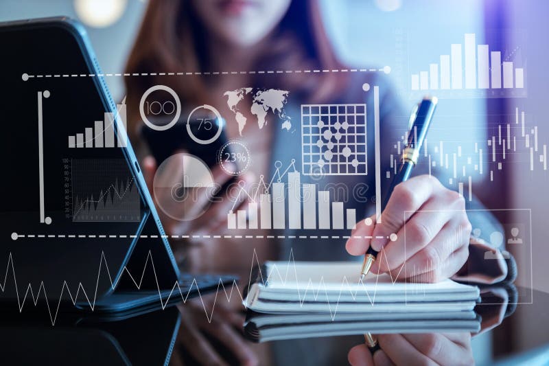 Data Management System with Business Analytics Concept. Business Team ...