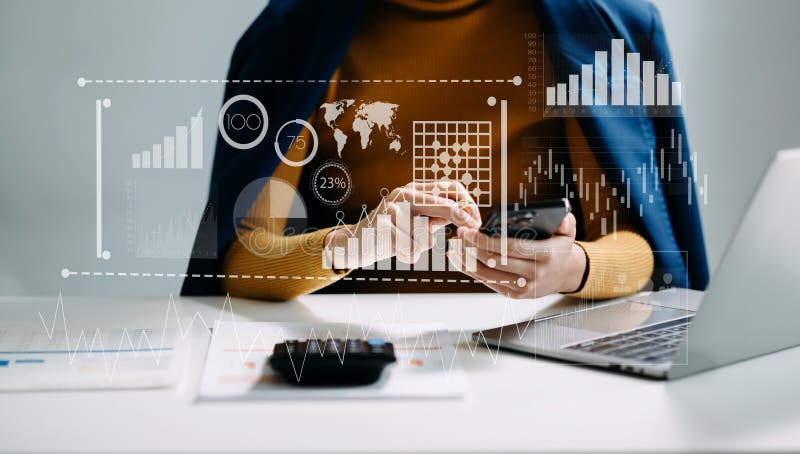 Data Management System with Business Analytics Concept. Business Team ...