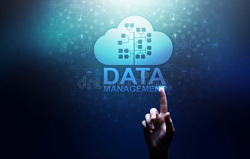 Data Management System, Cloud Technology, Internet and Business Concept ...
