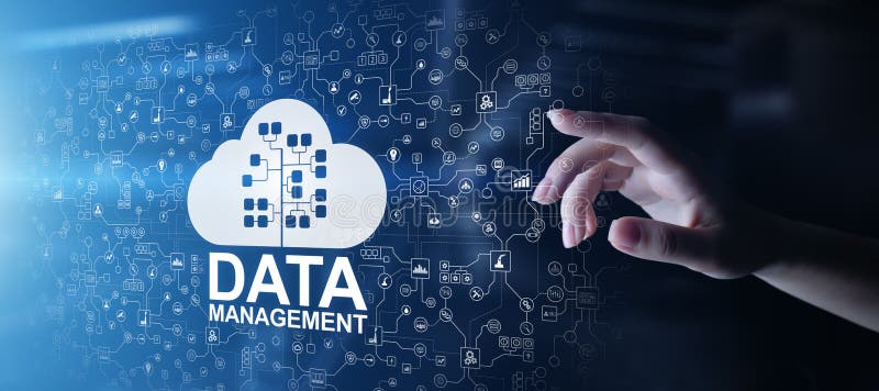 Data Management System, Cloud Technology, Internet and Business Concept ...