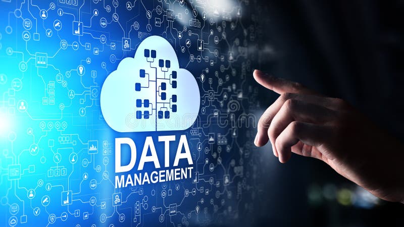 Data Management System, Cloud Technology, Internet and Business Concept ...