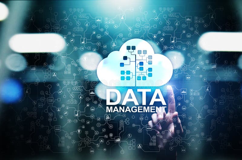 Data Management System, Cloud Technology, Internet and Business Concept ...