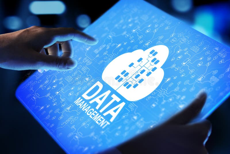 Data Management System, Cloud Technology, Internet and Business Concept ...