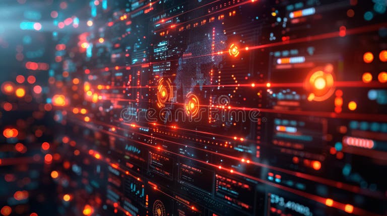 Data Management System, Digital Technology, Software Development Concept Stock Illustration ...