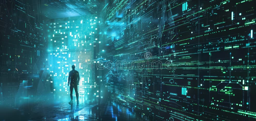 Data Management System, Digital Technology, Software Development Concept Stock Illustration ...