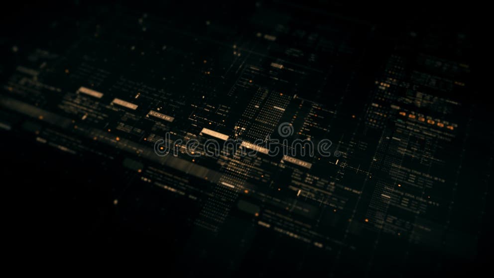 Data Matrix Nexus Advanced Simulation UI Background Stock Illustration ...