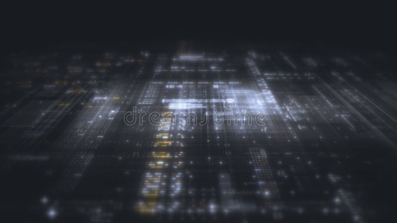 Matrix Display Information Network Simulation Stock Illustration ...
