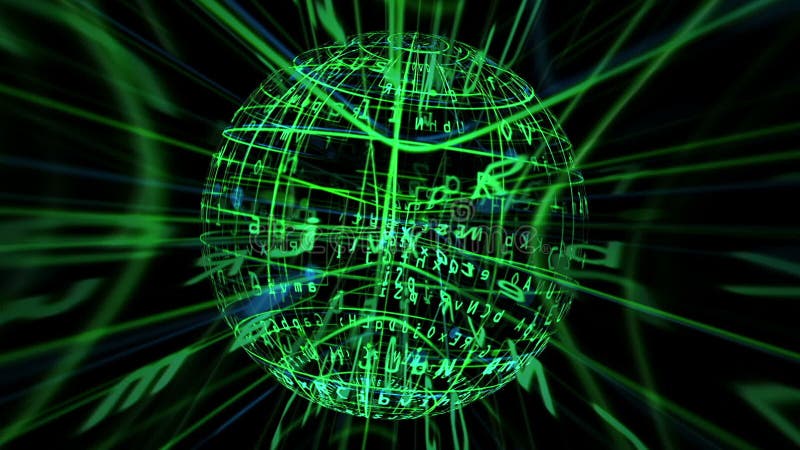 Matrix sphere stock illustration. Illustration of creative - 15337311