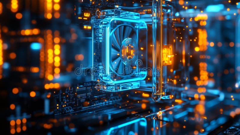 The Data Metal Server Center Features a Close-up View of Powerful ...