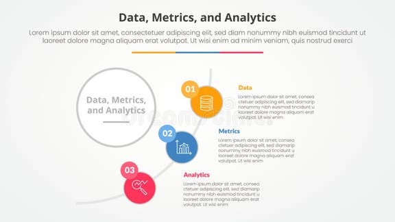 Data Metrics and Analytics Infographic Concept for Slide Presentation ...