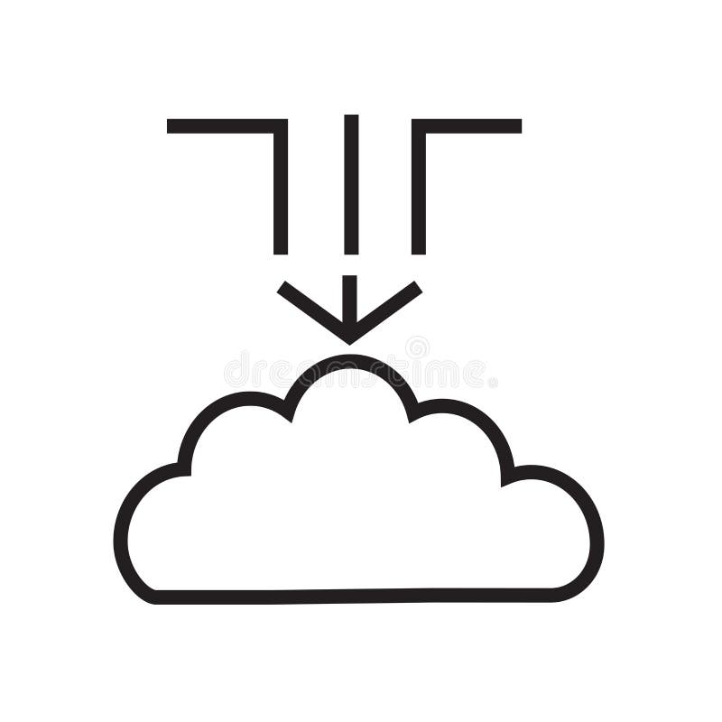 Data Migration Icon Isolated on White Background Stock Vector ...