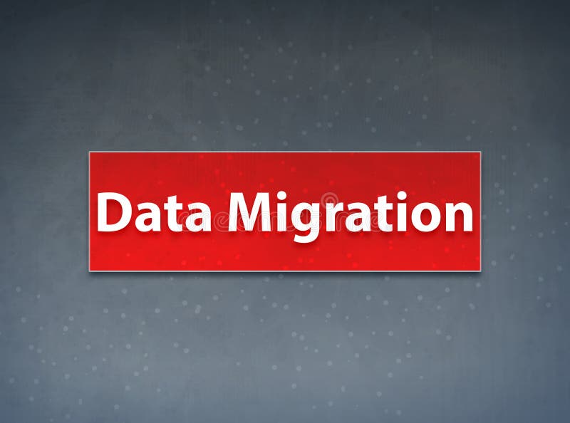 Data Migration Red Banner Abstract Background Stock Illustration ...
