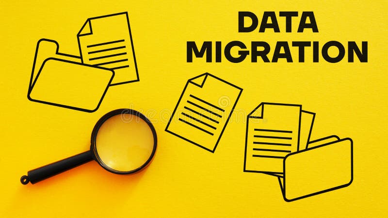 Data Migration Is Shown Using The Text Stock Image Image Of Download Data 268776799 9827