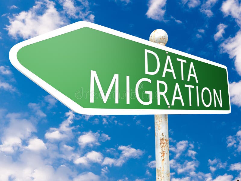 Data Migration stock illustration. Illustration of computer - 115873329