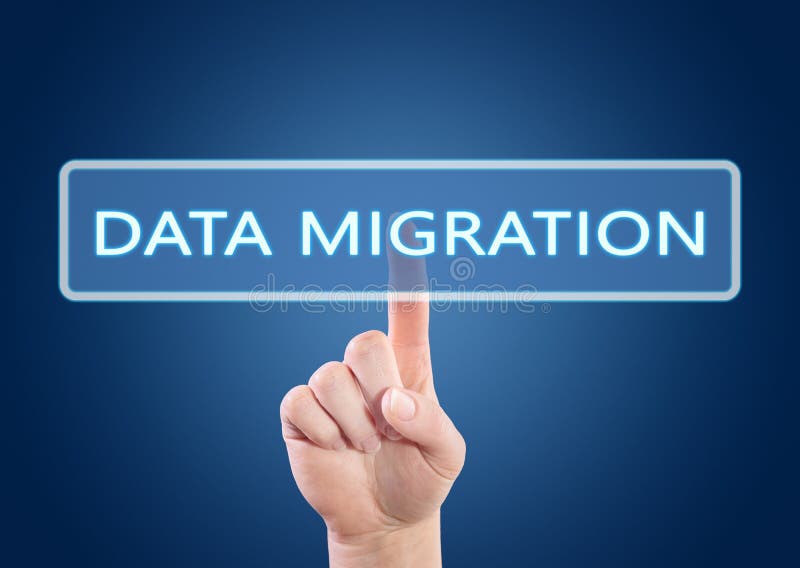 Data Migration Text Concept Stock Illustration - Illustration of ...