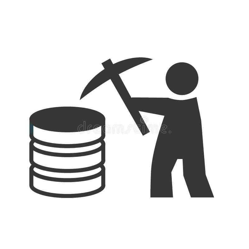 Data Mining Analysis Vector Icon Illustration Stock Illustration Illustration Of Pictogram