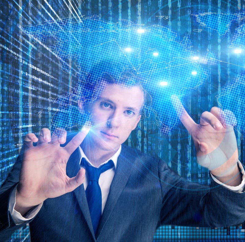 Data Mining Concept with Businessman Stock Image - Image of cloud ...