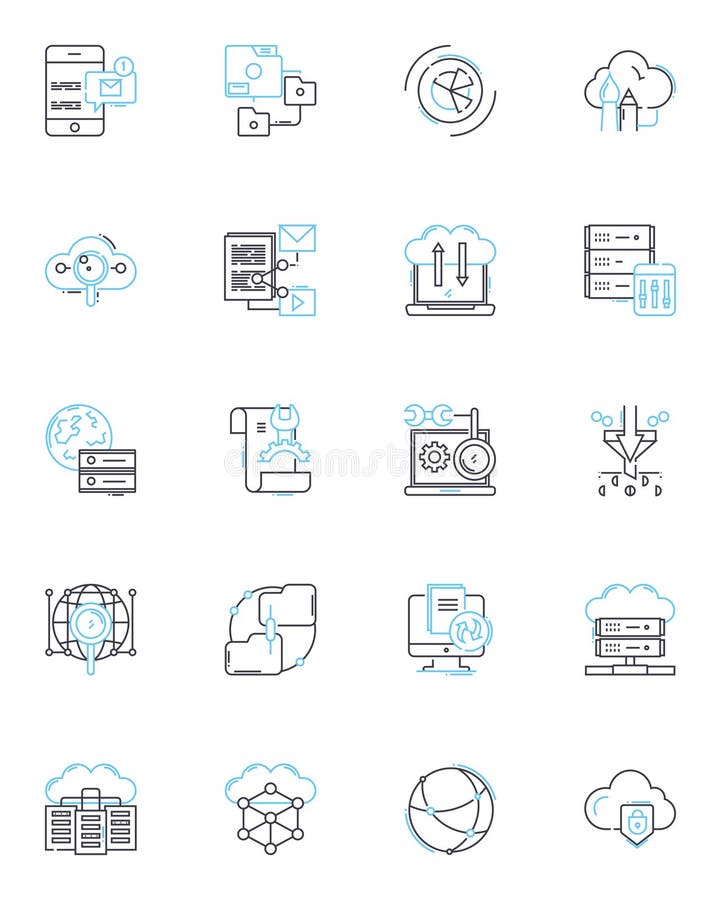 Data Mining Linear Icons Set. Analysis, Clustering, Correlation ... Data Mining Linear Icons Set. Analysis, Clustering, Correlation ...