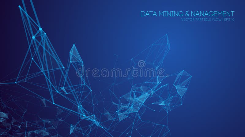 Data Mining and Management. Big Data Abstract Vector Illustration ...