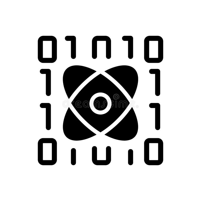 Data Mining in Science Black Glyph Icon Stock Vector - Illustration of ...