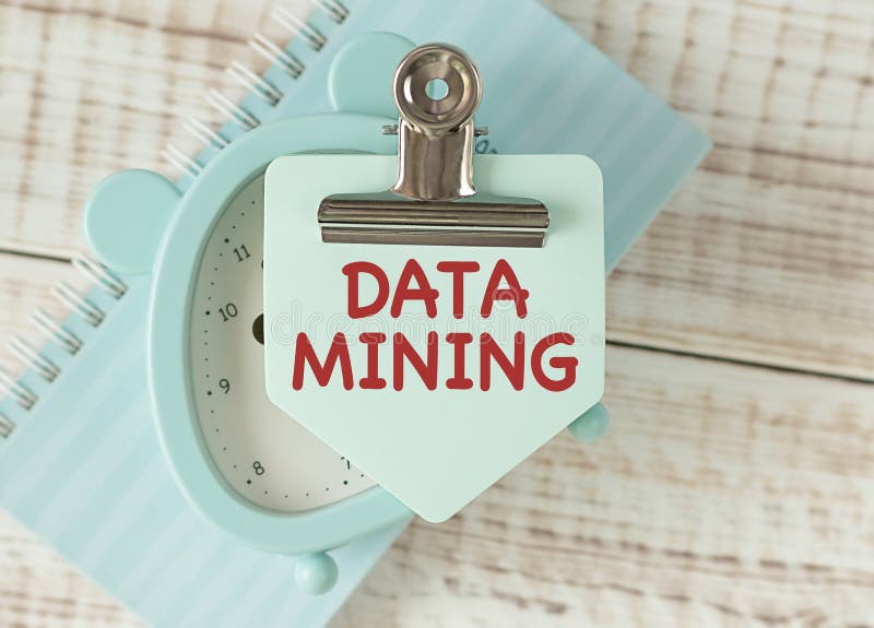 Data Mining Text Written on a Notebook with Pen and Chart. Stock Photo ...