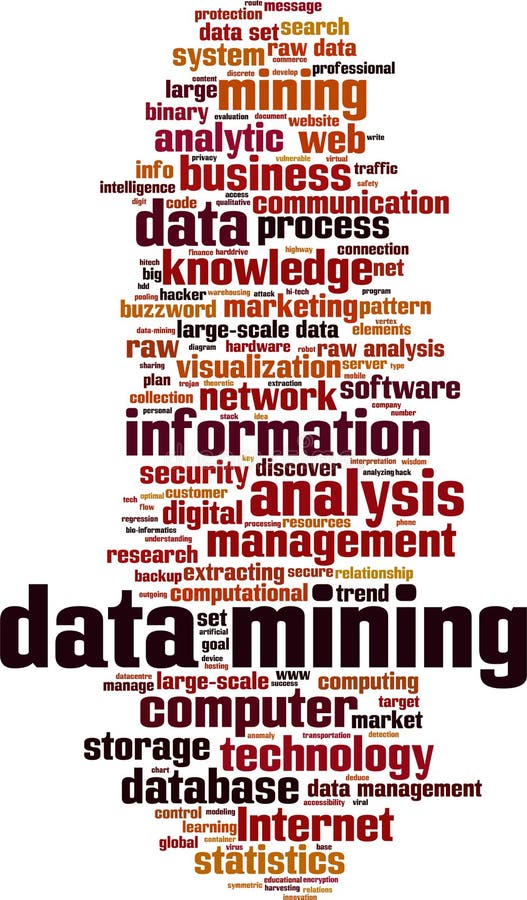 Data mining word cloud stock vector. Illustration of concept - 273196214