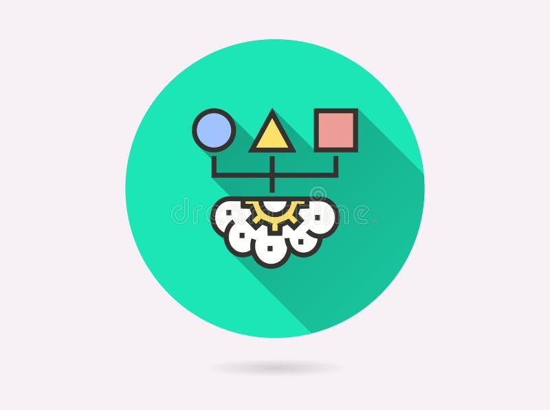 Data Modeling Icon for Graphic and Web Design Stock Illustration ...