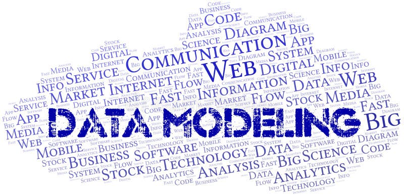 Data Modeling Vector Word Cloud, Made with Text only. Stock ...