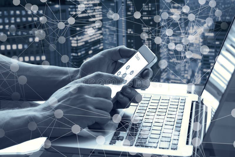 Big Data Technology and Data Science. Data Scientist Analysing and ...