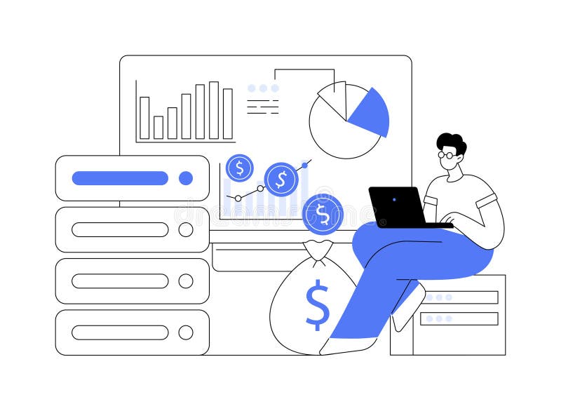Data Monetization Abstract Concept Vector Illustration. Stock ...