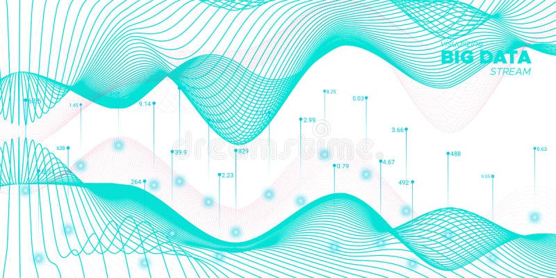 Data Motion. Blue Technology Illustration Stock Vector - Illustration ...