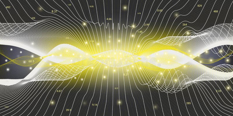 Data Motion. Dark Business Information Stock Vector - Illustration of ...