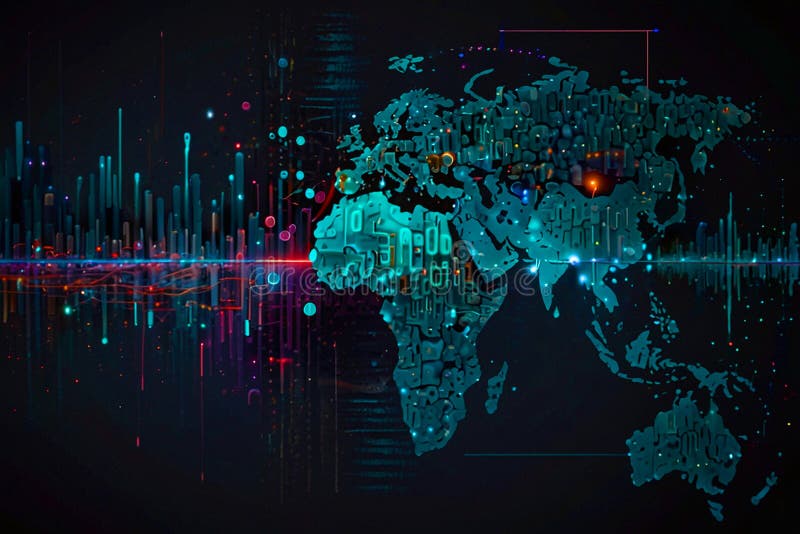 Data in Motion: Visualizing AI S Impact Stock Illustration ... Data in Motion: Visualizing AI S Impact Stock Illustration ...