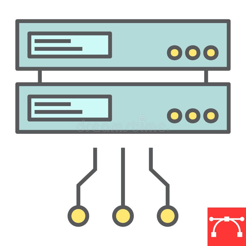 Data Center Line Icon, Data and Analytics Stock Vector - Illustration ... Data Center Line Icon, Data and Analytics Stock Vector - Illustration ...