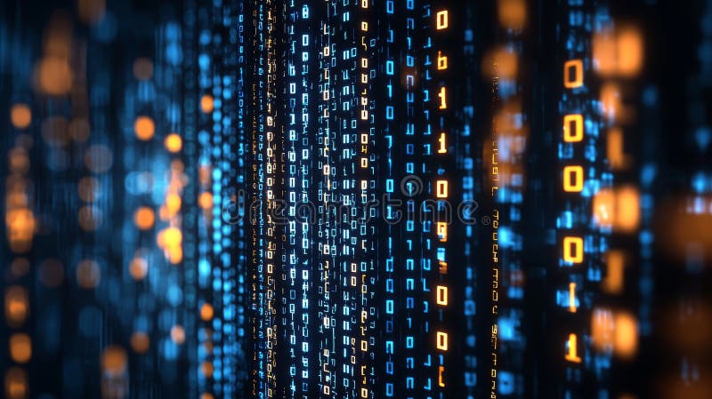 Data Network Connections Connected To Cyberspace. High-speed ...