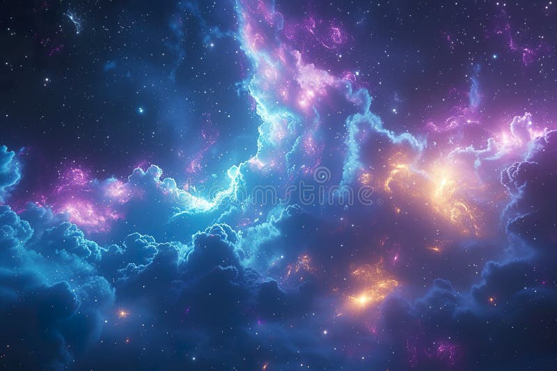 A Data Network of Cube, Connected a Small Neural Network. Stock Image ...