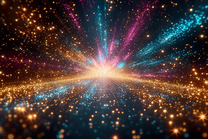 A Data Network of Cube, Connected a Small Neural Network. Stock Image ...