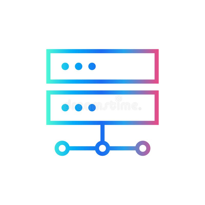 Data Network Line Vector Icon. Hierarchical Structure Illustration ... Data Network Line Vector Icon. Hierarchical Structure Illustration ...