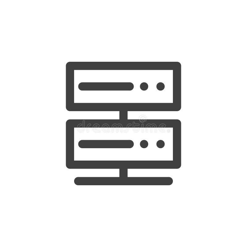 Computer Server Clipart Line Stock Illustrations – 542 Computer Server ...