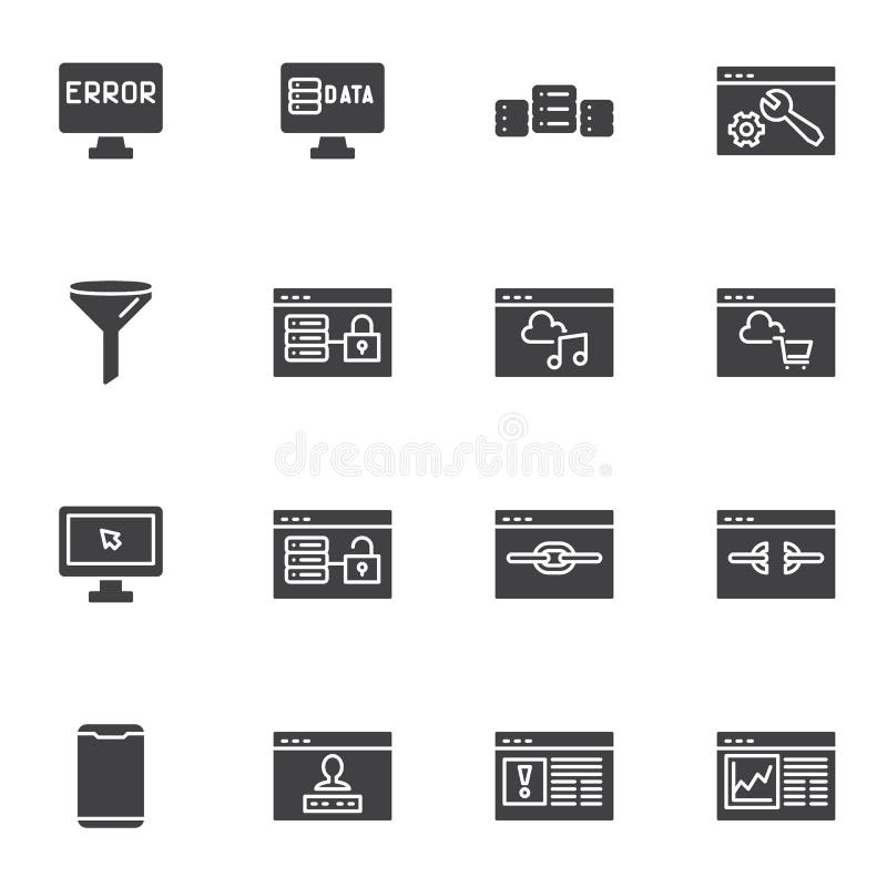 Server error line icon stock vector. Illustration of problem - 248026620