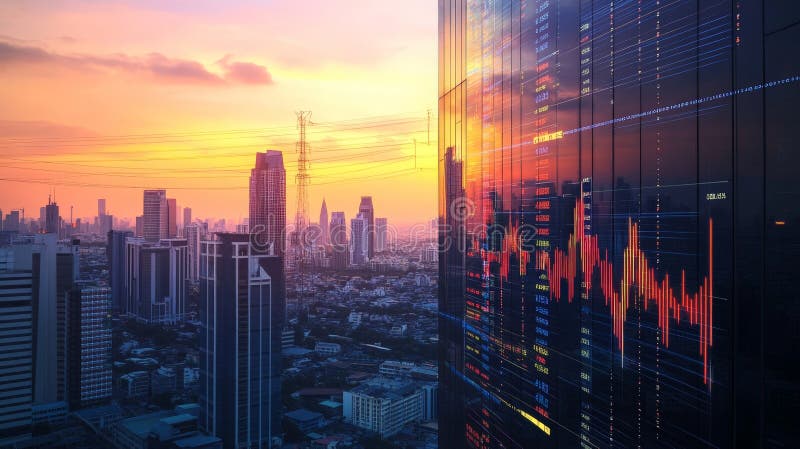 Data and Network Visualization with Servers Stock Photo - Image of ...