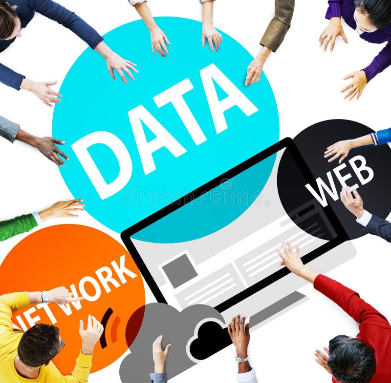 Data Network Web Internet Connection Global Concept Stock Illustration ...