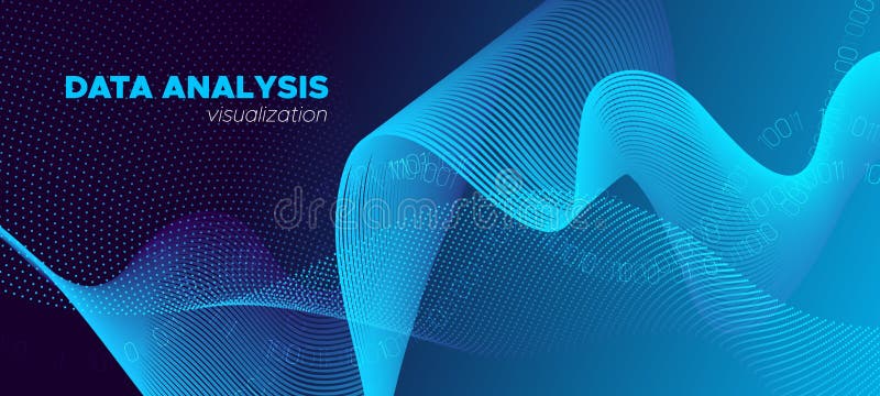 Data Numbers. Light Technology Abstract Stock Vector - Illustration of ...